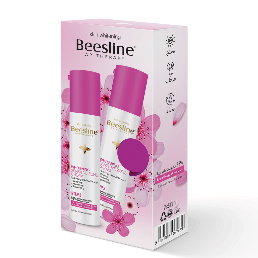 Beesline Whitening Sensitive Zone Cream 2*50ml – Brighter & Smoother ...