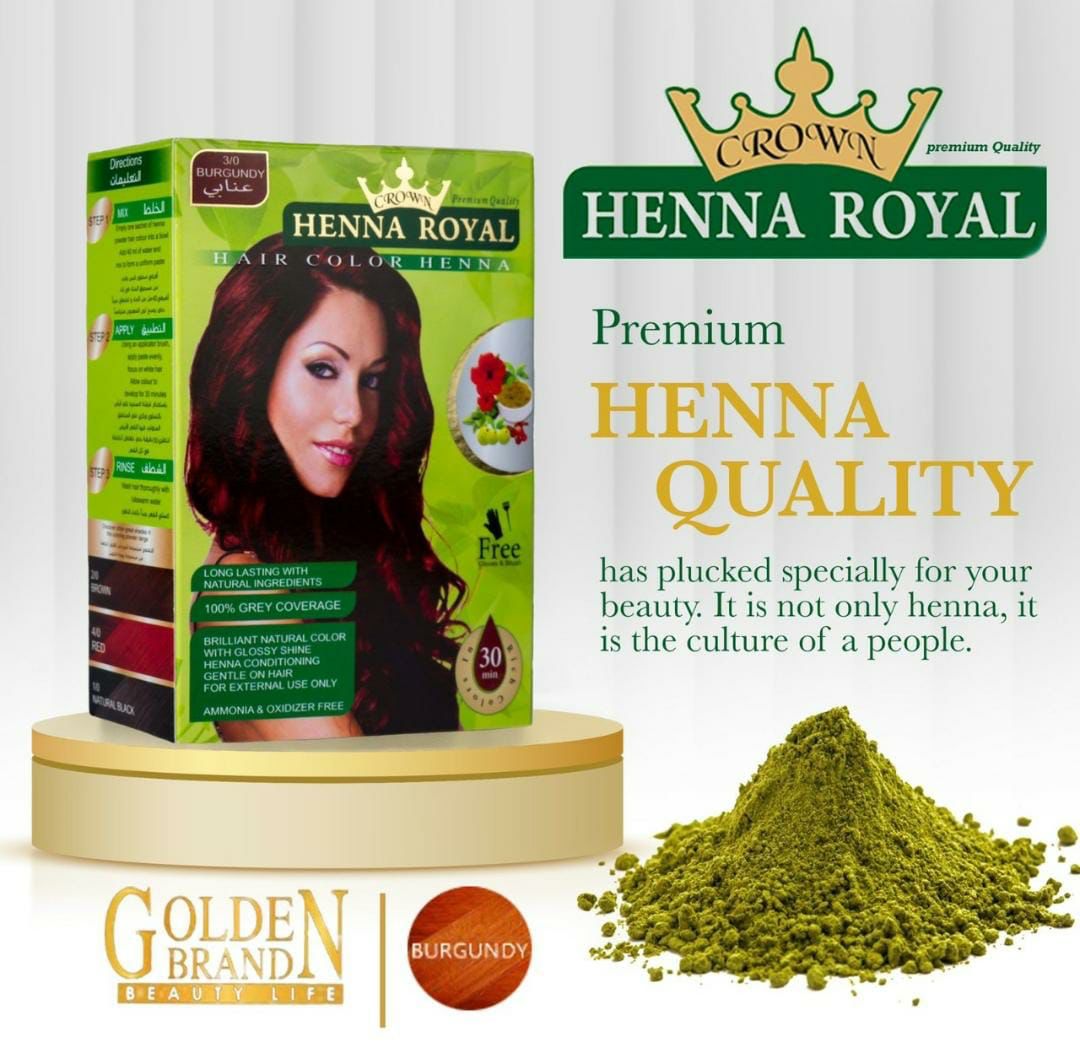 Burgundy Henna Royal – KIKILUNA BEAUTY